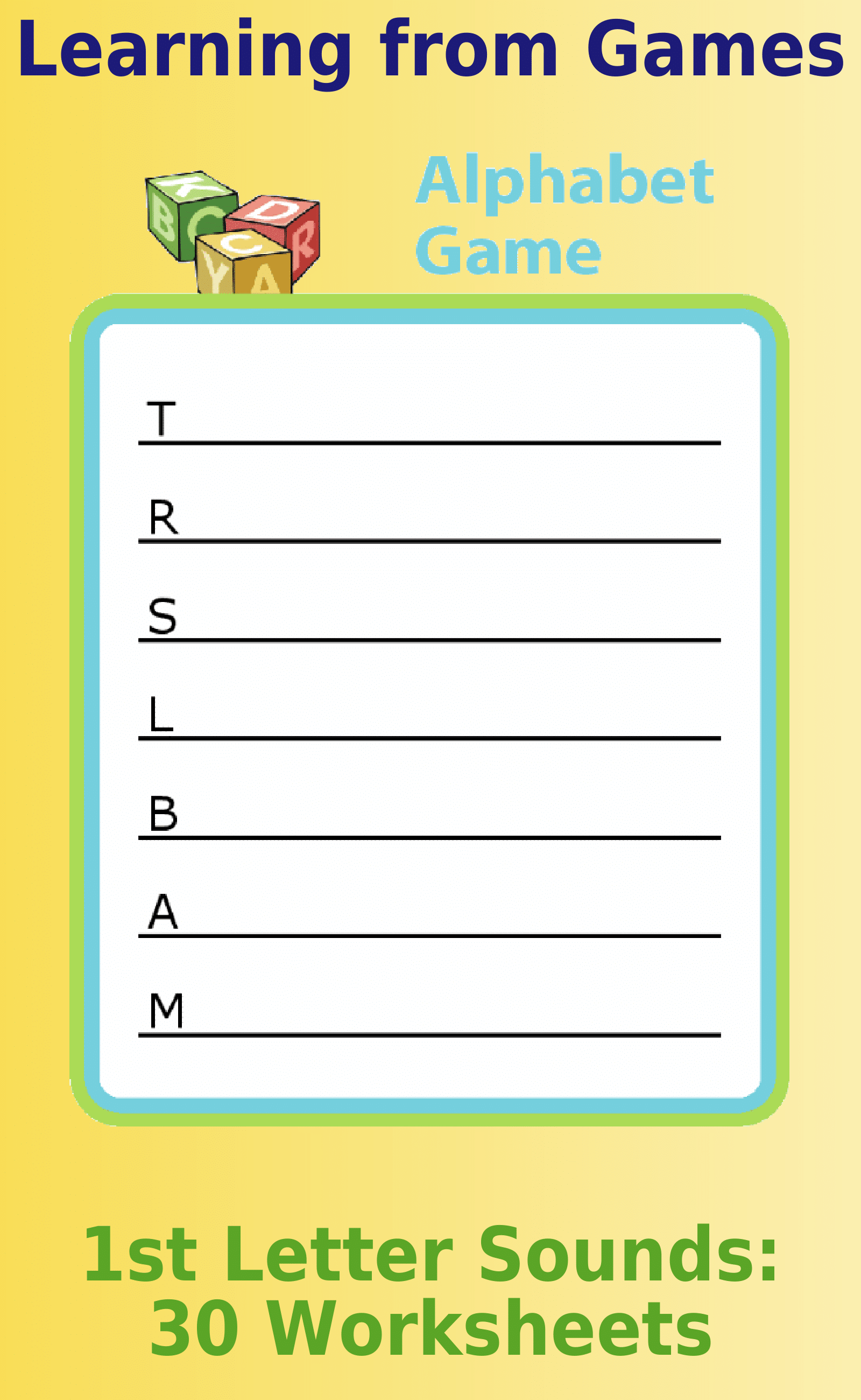 30 Alphabet Game Boards (PDF)