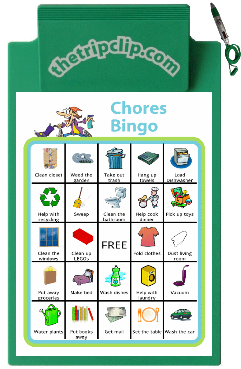 Chores By Age Picture Checklists - The Trip Clip