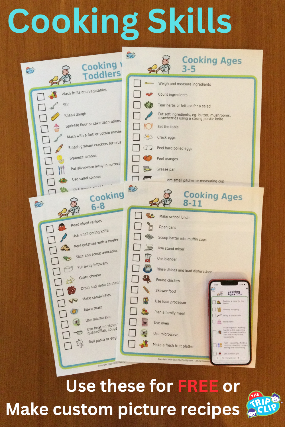 The Trip Clip® offers printable activities to teach life skills, reduce ...