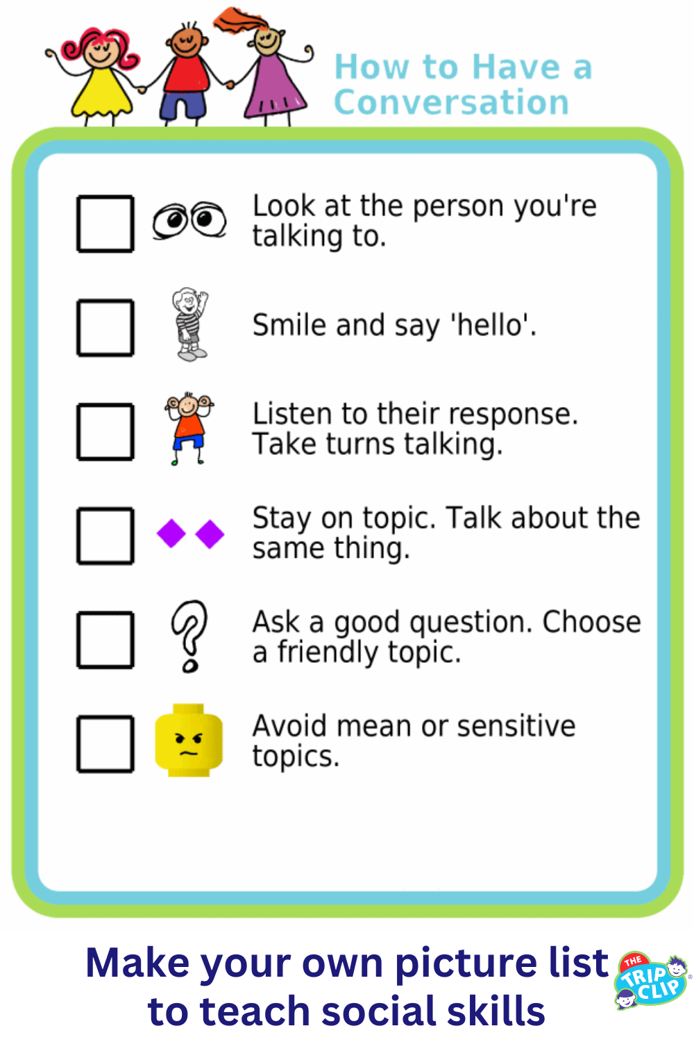 Visual Supports & Picture Checklists for Kids with Special Needs