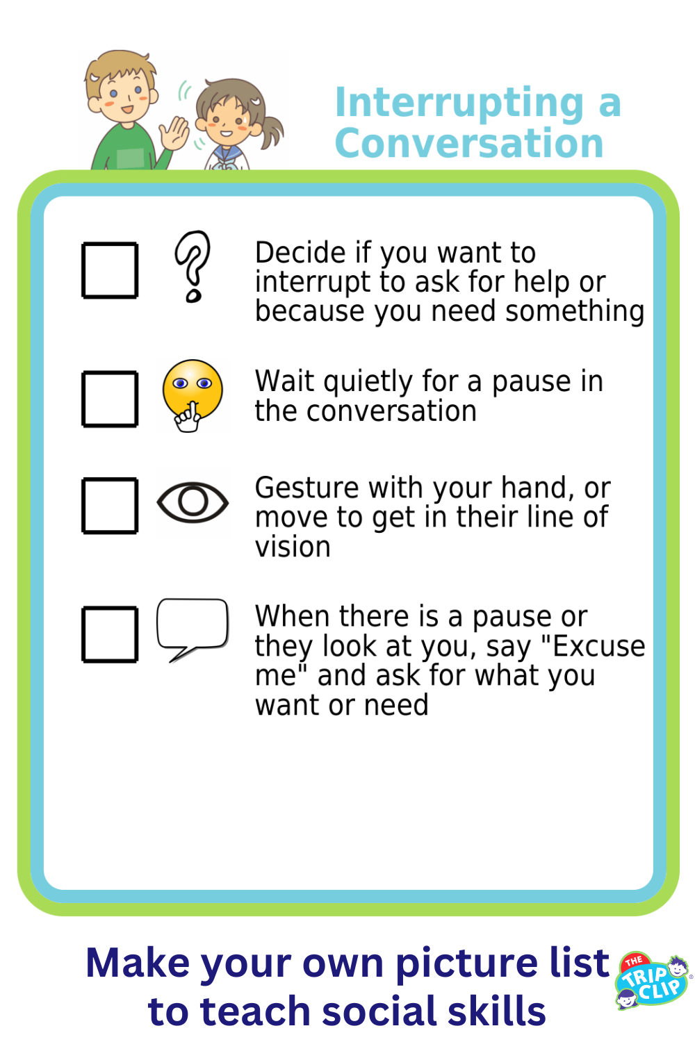 Visual Supports & Picture Checklists for Kids with Special Needs