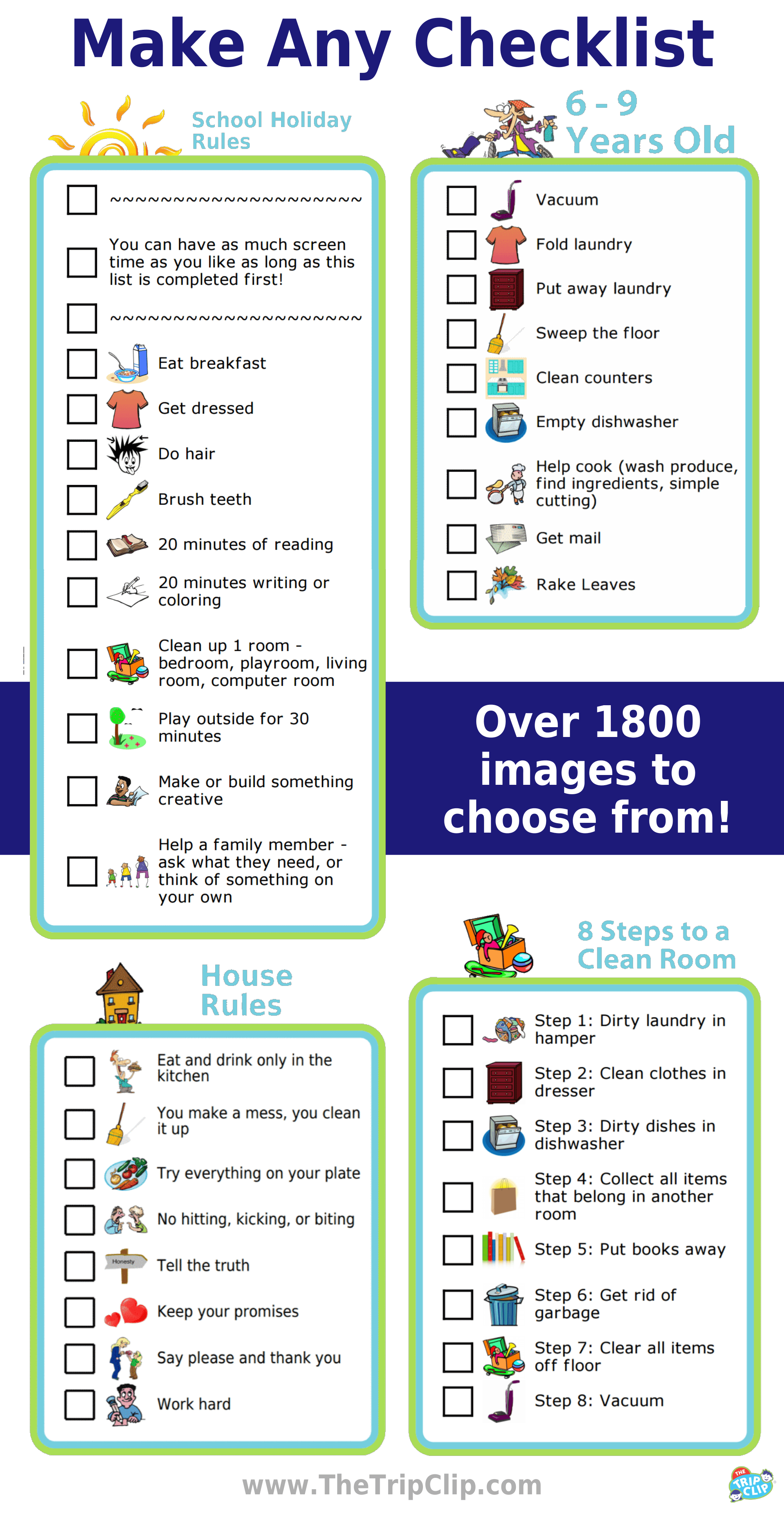 Visual Supports & Picture Checklists for Kids with Special Needs