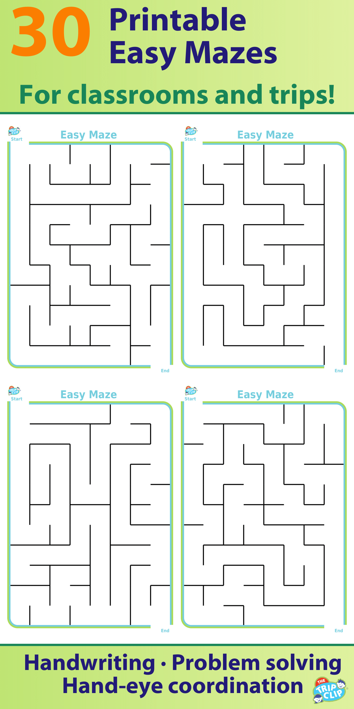 Unlimited Printable Mazes Beginner to Expert