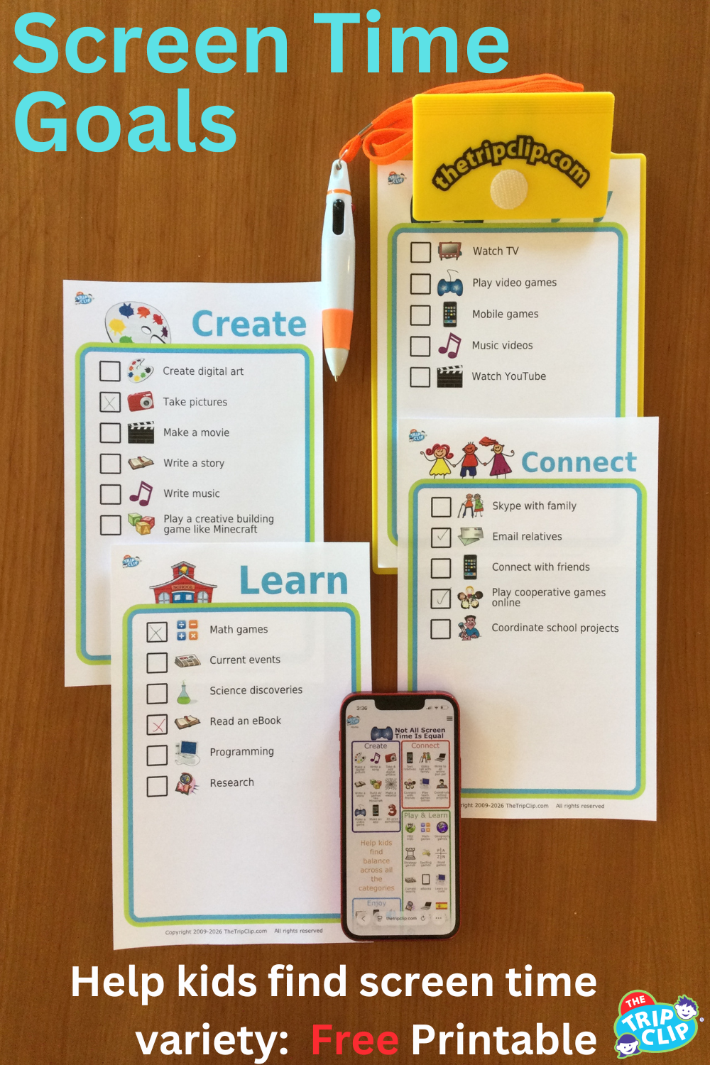 The Trip Clip® offers printable activities to teach life skills, reduce ...