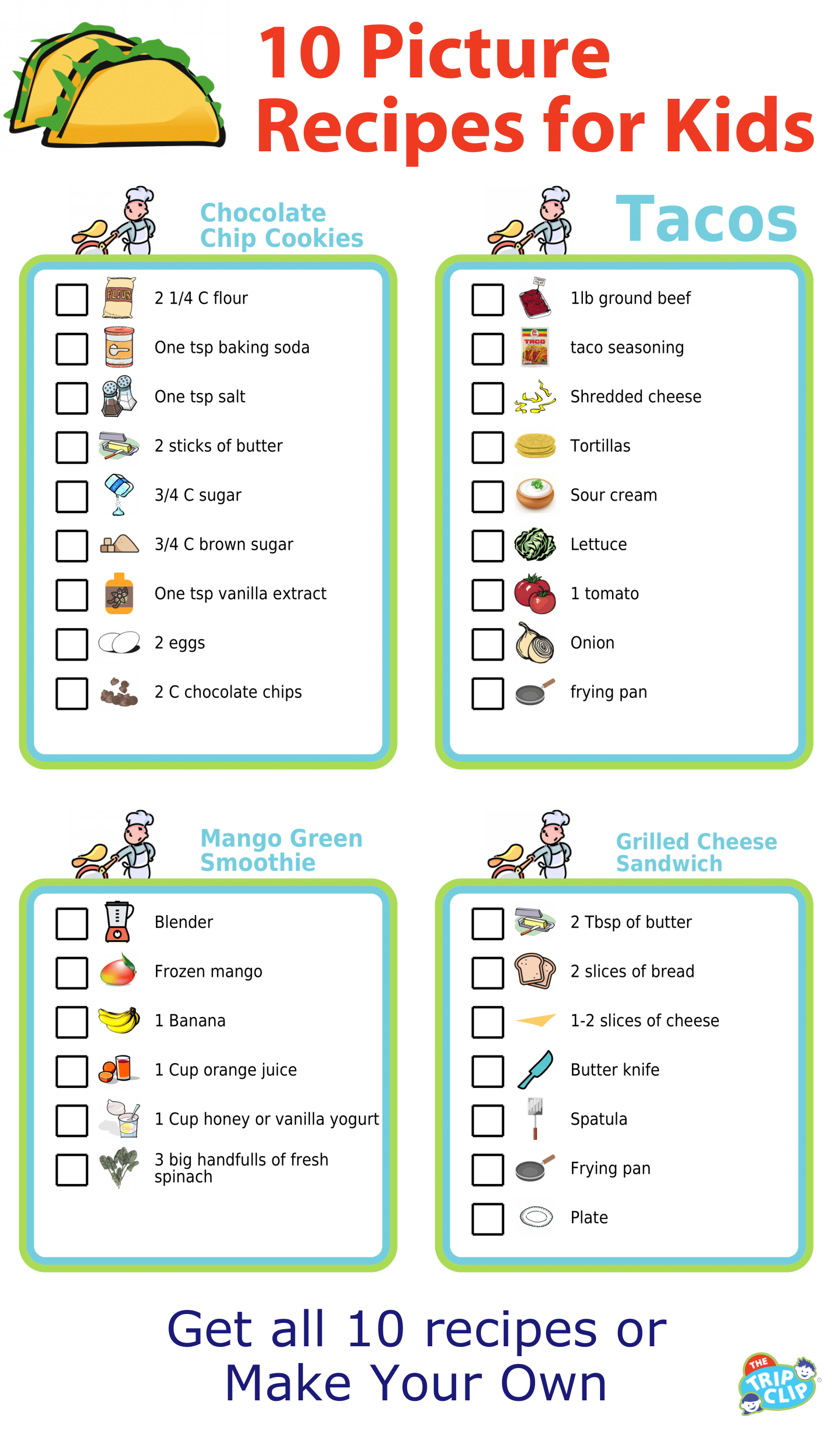 10 Picture Recipes (PDF)