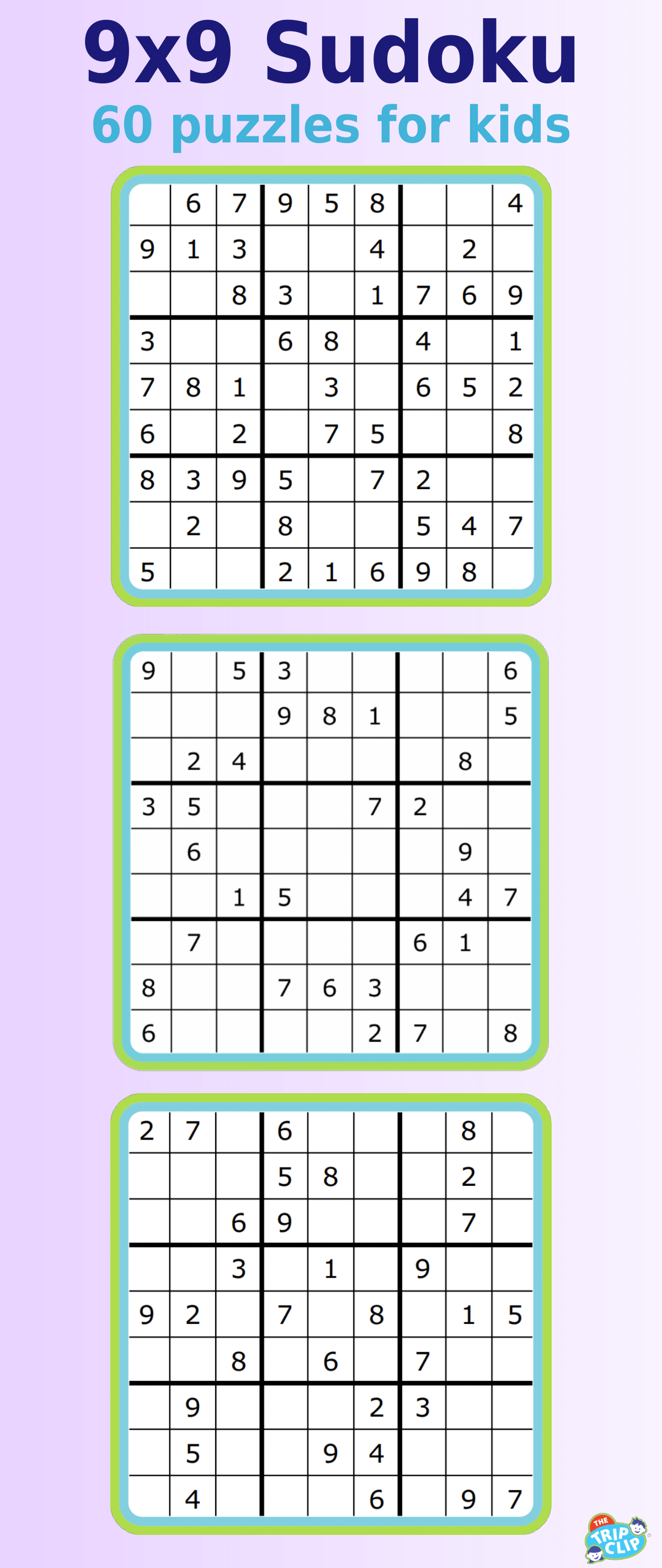 60 9x9 Sudoku Puzzles