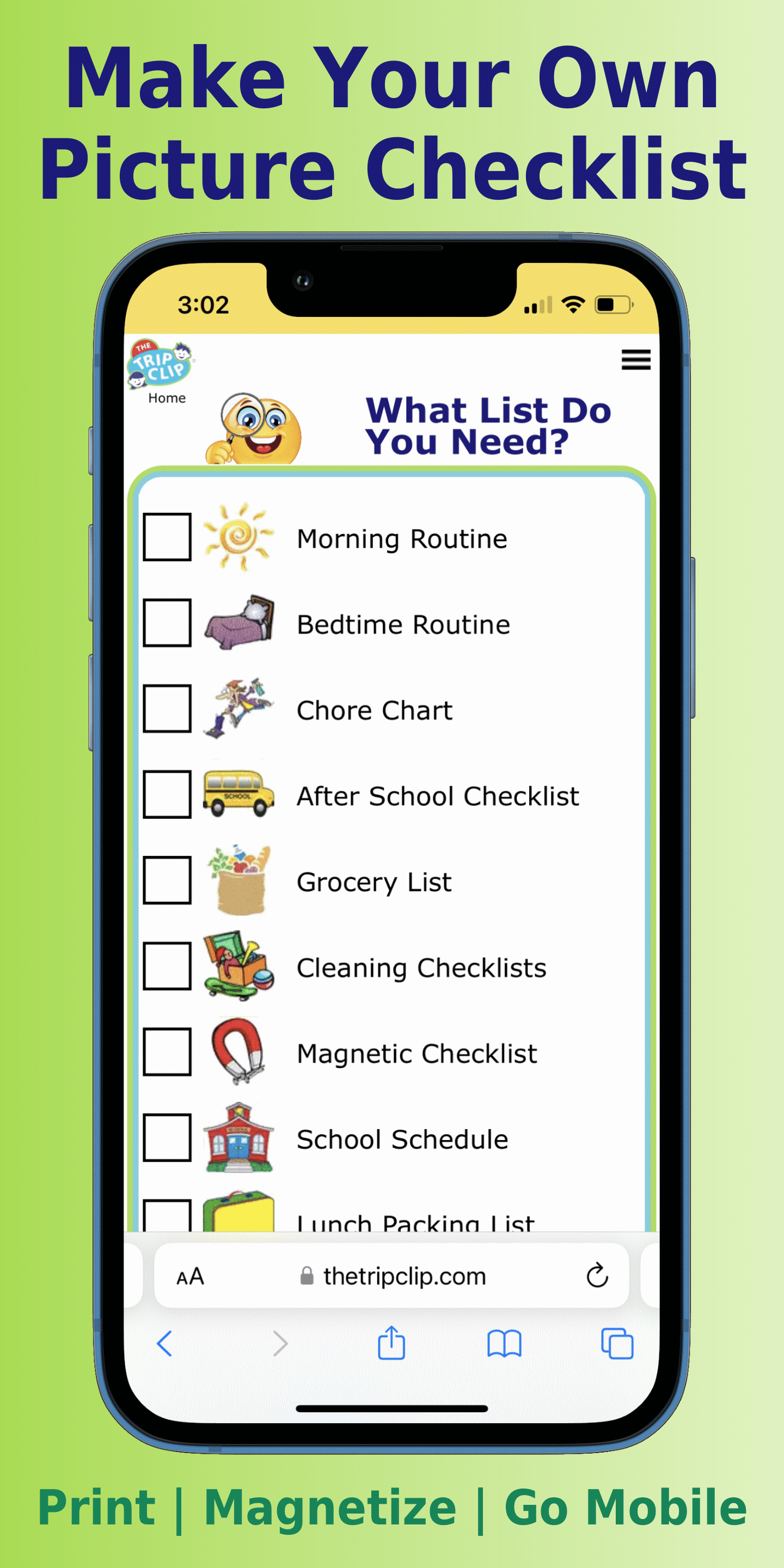 The Trip Clip - Picture checklists and travel activities for busy ...