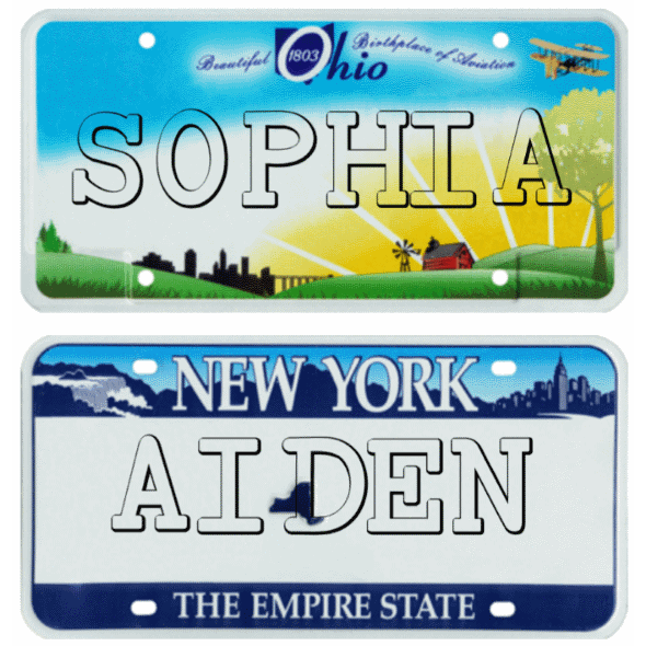 License Plate Coloring Activity: Unlimited Editing & Printing