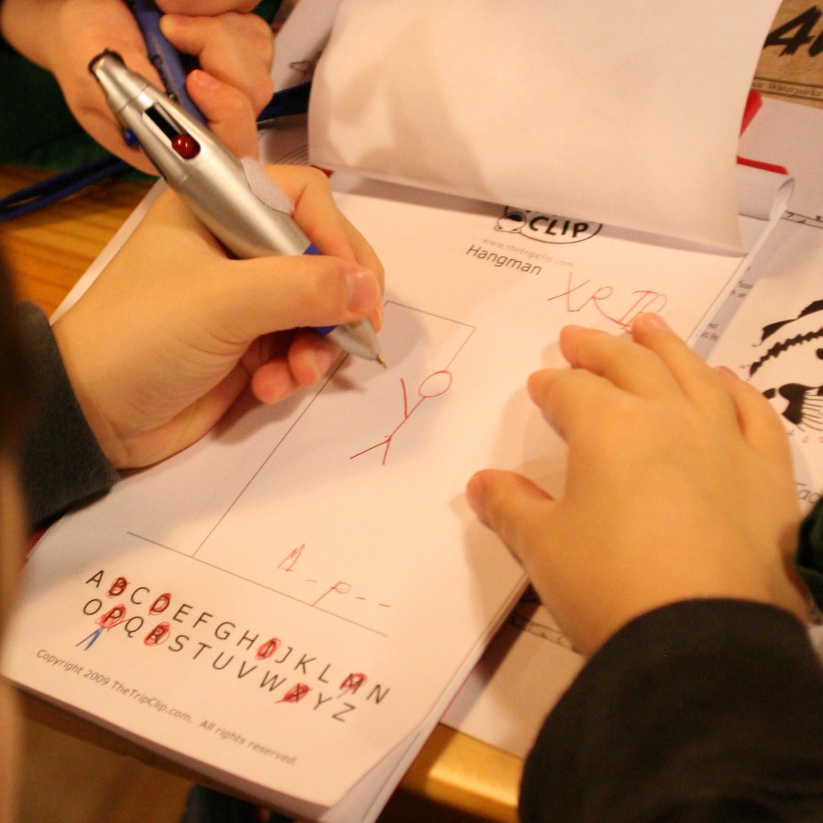 Printable Hangman Templates with Kid-Sized Clipboard & 4-Color Pen